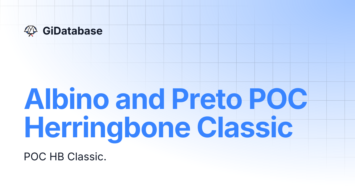 Albino and Preto POC Herringbone Classic | GiDatabase