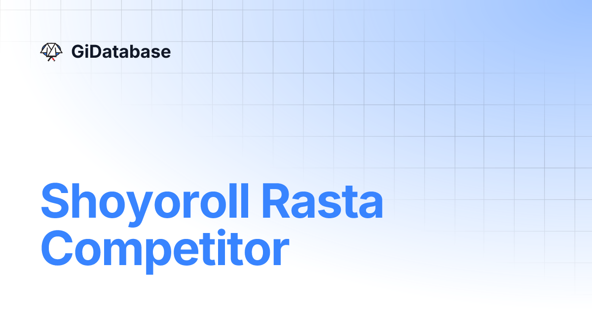 Shoyoroll Rasta Competitor | GiDatabase